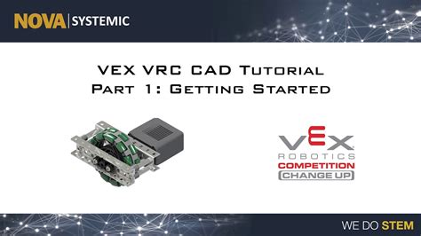 Vex Vrc Cad Tutorial Part 1 Getting Started Youtube