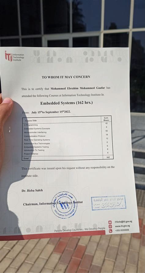 Mohamed Ebrahim On Linkedin Training Informationtechnology Embeddedsystems