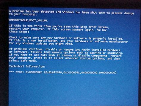 Error Loading Operating System Windows XP NT