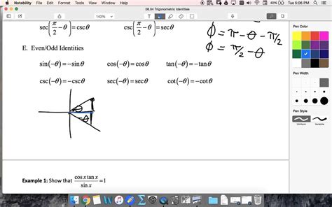 04 Even Odd Trig Identities Youtube