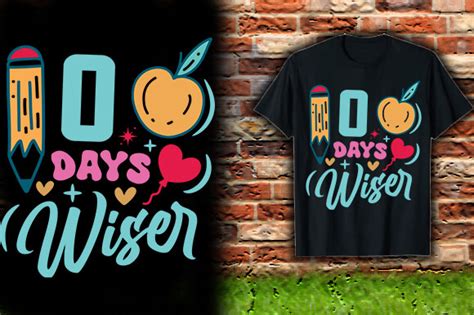 100 Days Wiser Vector Tshirt Design Graphic By Bnbarai20 · Creative Fabrica