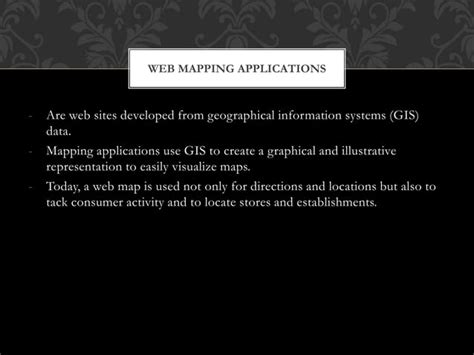 Mapping Applications Ppt