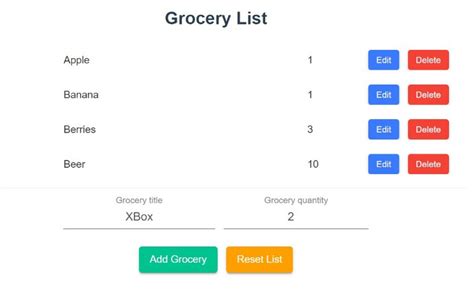 A Simple Grocery Application Built With Vue3