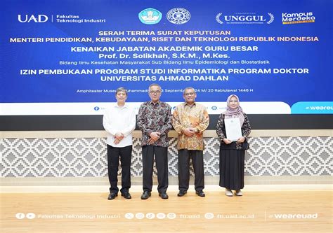 Uad Resmi Buka Program Doktor Prodi Informatika Fti Uad