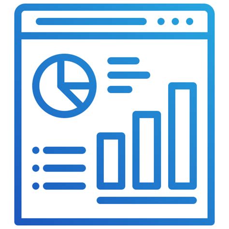 Market Analysis Toempong Gradient Icon Market Analysis Toempong Gradient Icon
