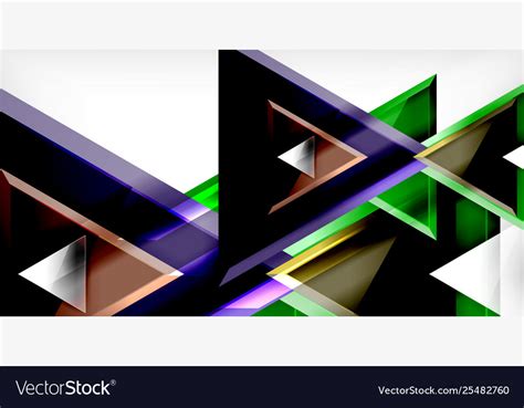 3d Triangular Minimal Abstract Background Vector Image