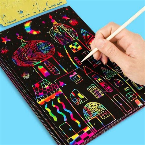 Rainbow Scratch Book Magic Doodle Notepad Stationeryartpk Shop Art Supplies Online In Pakistan