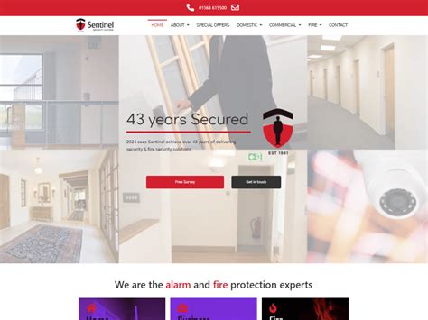 Sentinel Security Systems Sites Gallery Css Design Awards Winner