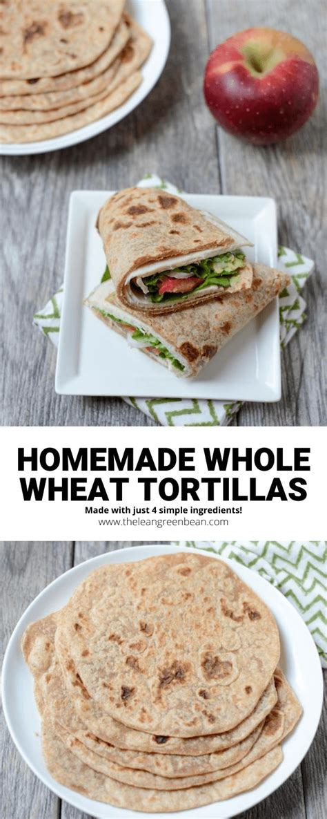 Homemade Whole Wheat Tortillas Recipe