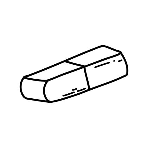 Eraser Black And White Clipart