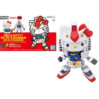 Hello Kitty Rx 78 2 Model Kit Gundam Sd Ex Standard Kurogami