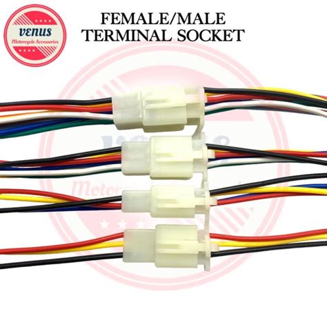 Venus Motorcycle Terminal Wire Connector Socket Male Female Universal Lazada Ph