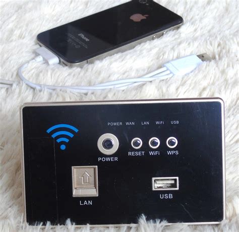Wall Embedded Wireless Ap Router Wireless Wifi Usb Charging Socket Panel Black Router And Wifi