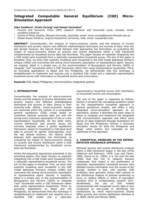 Pdf Integrated Computable Simulation Approach