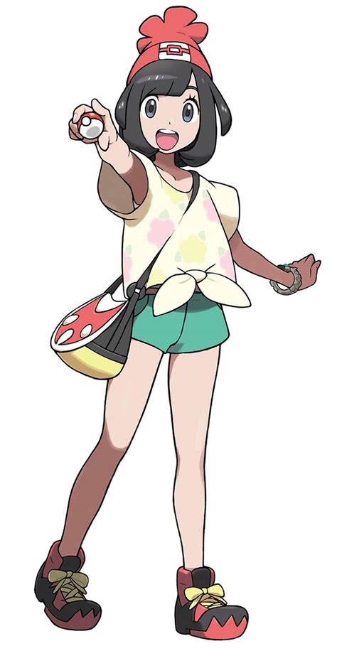 Female Protagonist Characters Art Pok Mon Sun And Moon Pokemon Sun Pokemon Moon