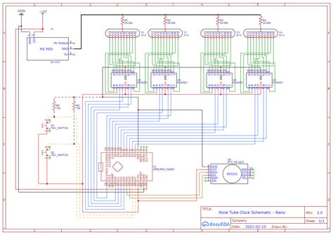 Arduino Nixie Tube Clock Schematic At Henry Stevens Blog