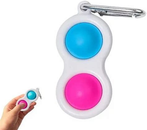 7 To 10 Silicon Grovent 4850 Simple Dimple Fidget Toy Mini Keychain