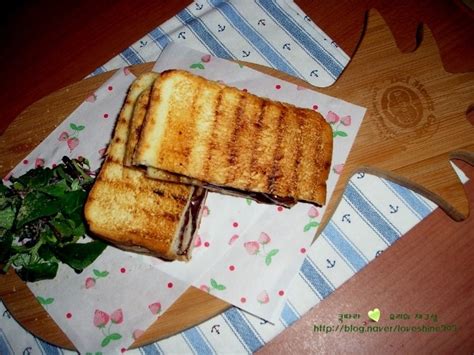 초간단 바나나 샌드위치 바나나 누텔라 샌드위치