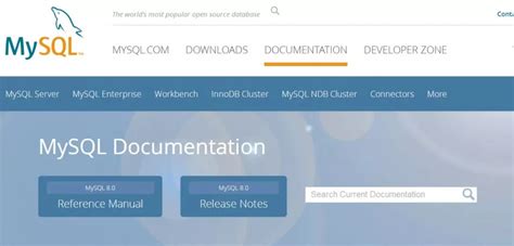 8、mysql的官方手册