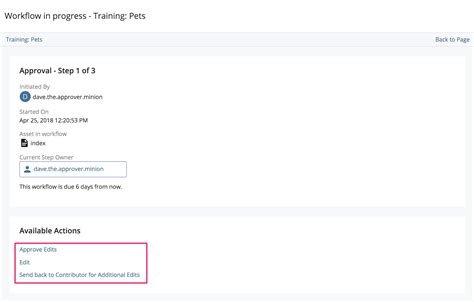 Checking The Workflow Status CMS User Guide