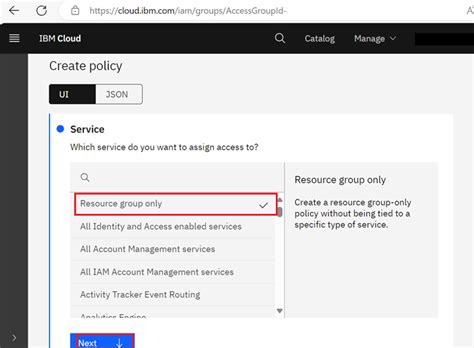 create access group and assign permissions for creating a red hat
