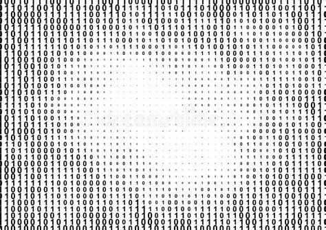 Binary Computer Code Background Or Gradient 01 Numbers Pattern Stock