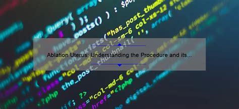 Uterus Ablation Procedure Sx