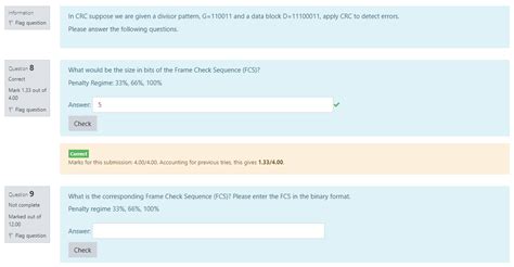Solved Information In Crc Suppose We Are Given A Divisor