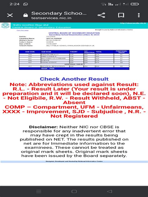 10th Marksheet Aditya Pdf