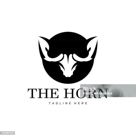 뿔 로고 긴 뿔 텍사스 황소 황소 벡터 웨스트 컨트리 오래된 빈티지 디자인 실루엣 일러스트레이션 아이콘 가축에 대한 스톡 벡터 아트 및 기타 이미지 Istock