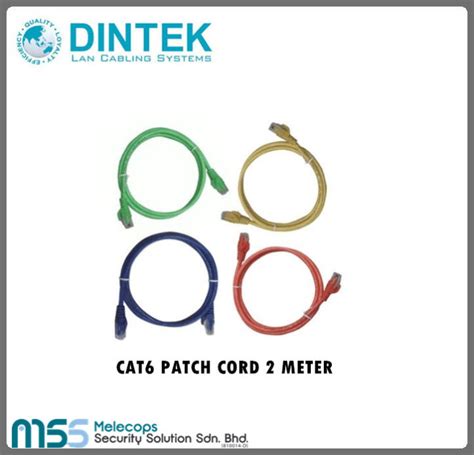 DINTEK CAT 6 UTP PATCH CORD 2 METER Lazada