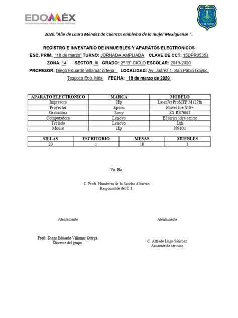 Resguardo De Material Pdf