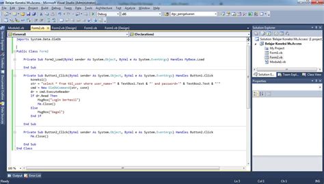 Membuat Form Login Dengan Vbnet Dan Msaccess Elkaproject