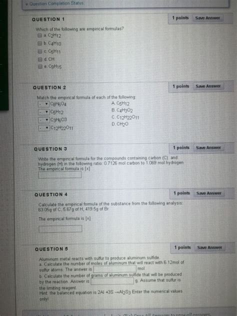 Solved V Question Completion Status Question 1 1 Points Save