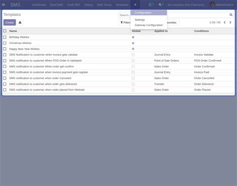 Odoo POS SMS Notification WebKul