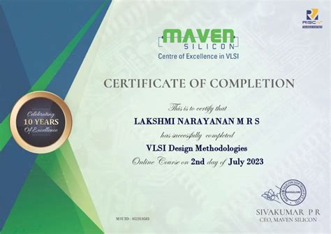 Lakshmi Narayanan M R S On Linkedin Verilog Vlsi Cpp Java Python