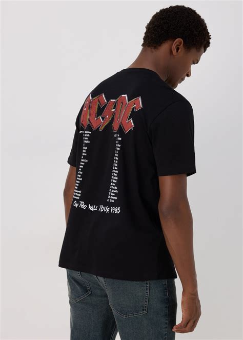 Black Acdc T Shirt Matalan