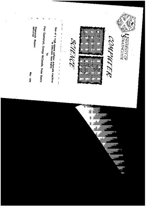 Pdf Use Of A High Speed Cellular Automata Machine To Simulate Road