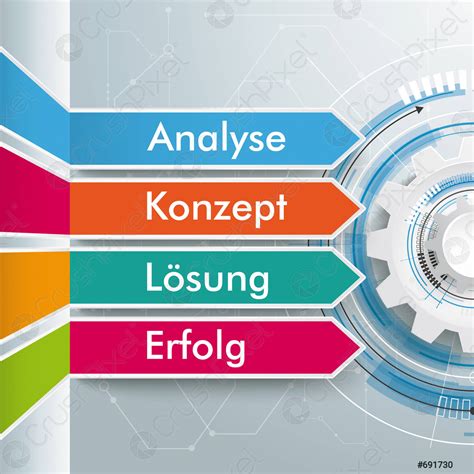 Arrows Infographic Analyse Erfolg Stock Vector 691730 Crushpixel