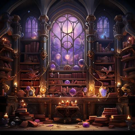 Premium Photo Magical Library Pop Up Ui Book Of Spells Themed Game