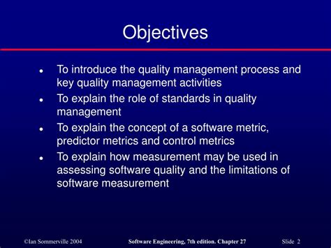 Quality Objectives Examples Quality Objectives Examples Manufacturing