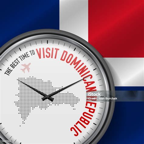 도미니카 공화국을 방문 하는 가장 좋은 시간 입니다 항공편 도미니카 공화국 투어 벡터 일러스트레이션 1위에 대한 스톡 벡터 아트 및 기타 이미지 Istock