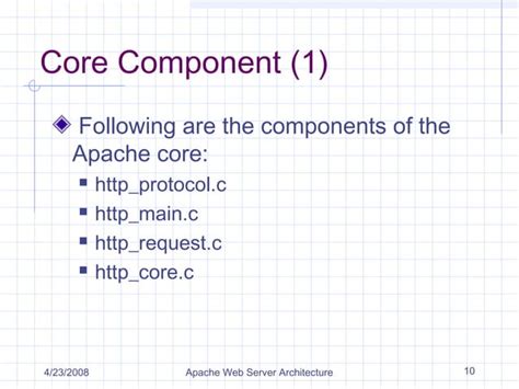 Apache Web Server Architecture Ppt