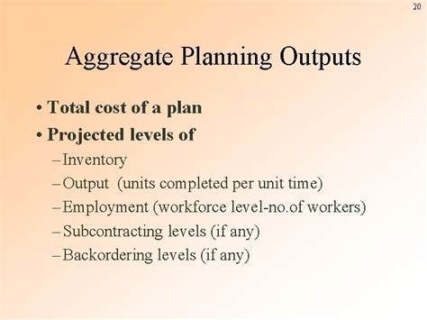 Aggregate Planning 2 Aggregate Planning Aggregate Planning Intermediaterange