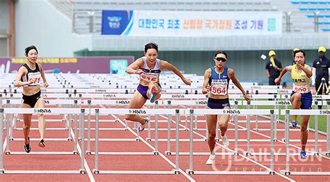 허들 여제 조은주의 행복한 미소 100m 허들 변함없이 우승 [정선 선수권 육상]