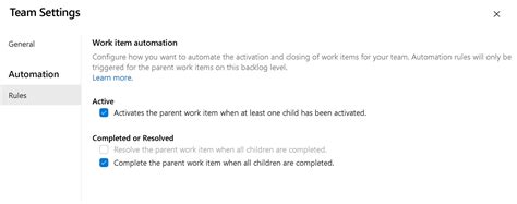Team Work Item Automation Rules Private Preview Azure Devops Blog