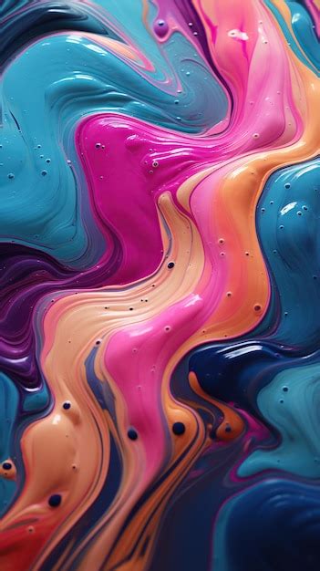 Premium Photo Liquid Dynamic Gradient Waves Fluid Texture