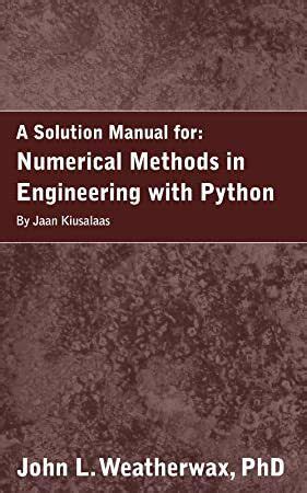 PDF A Solution Manual For Numerical Methods In Engineering With