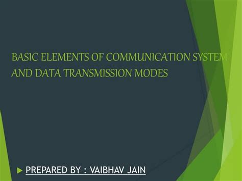 Transmission Modes In Computer Networks Ppt