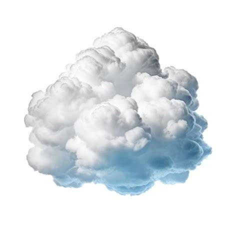 White Cloud On White Background Premium Ai Generated Image
